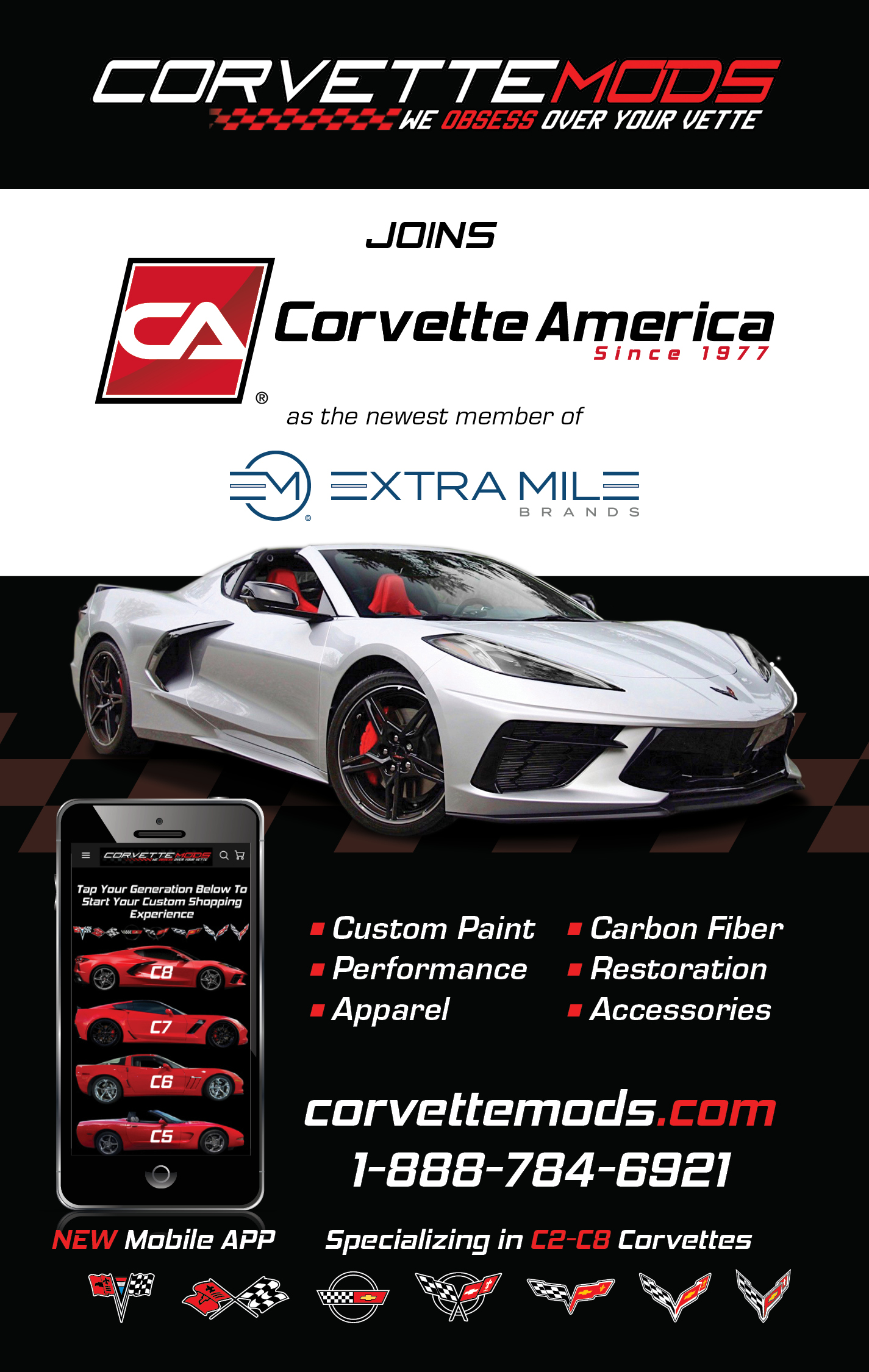 Extra Mile Brands Acquires Corvette Mods, Modern Gen Auto & Discount ...